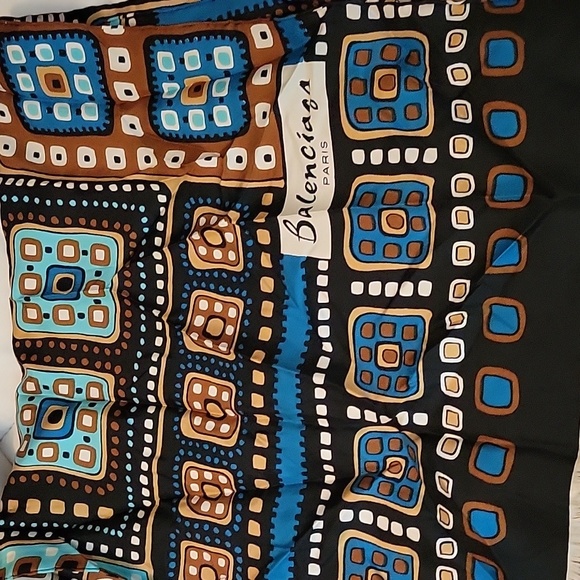 Balenciaga Paris | Accessories | Balenciaga Silk Scarf Vintage | Poshmark